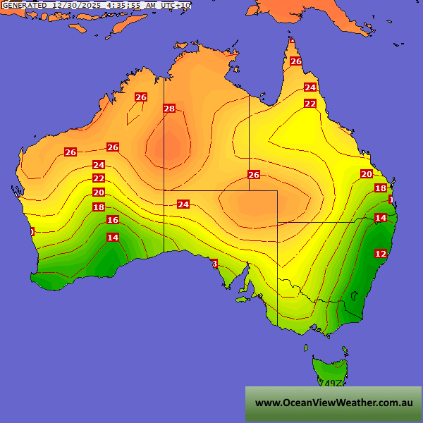 OceanViewWeather - Australia Weather Charts - GFS Forecast Charts ...