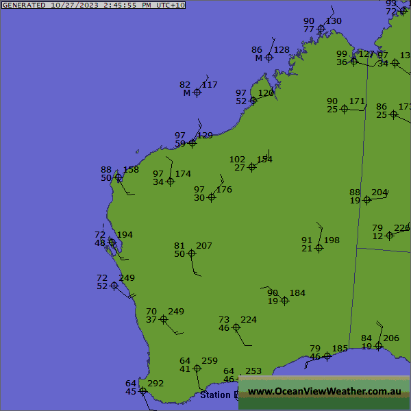OceanViewWeather - Western Australia Current Conditions - GFS Forecast ...